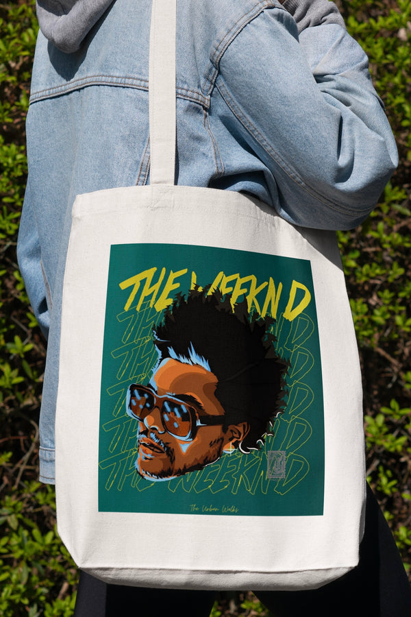 The Weeknd Artsy White Tote Bag with zipper – The Urban Walks