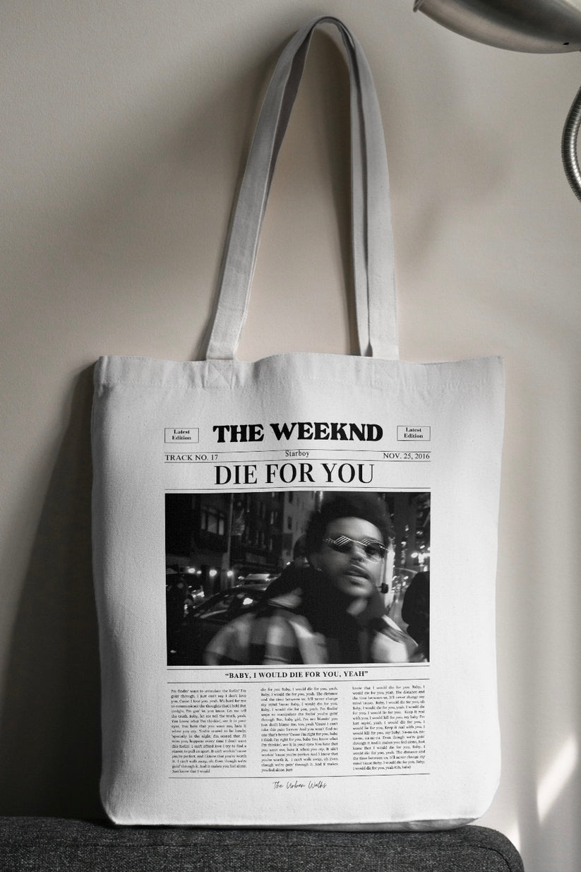 The Weeknd Die For You White Tote Bag – The Urban Walks