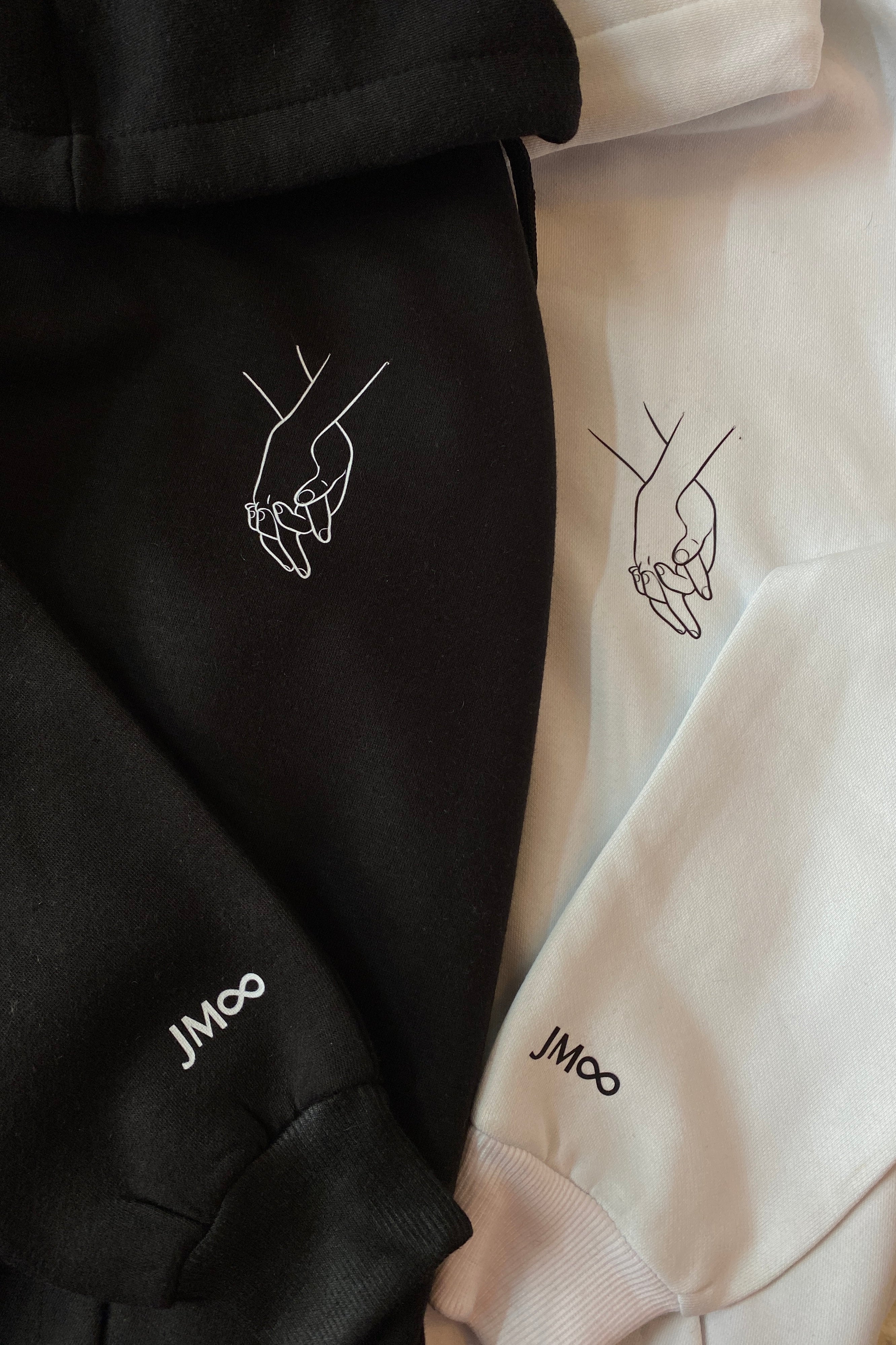 Pack of 2: Holding Hands Matching Hoodies with Printed Sleeves – The ...